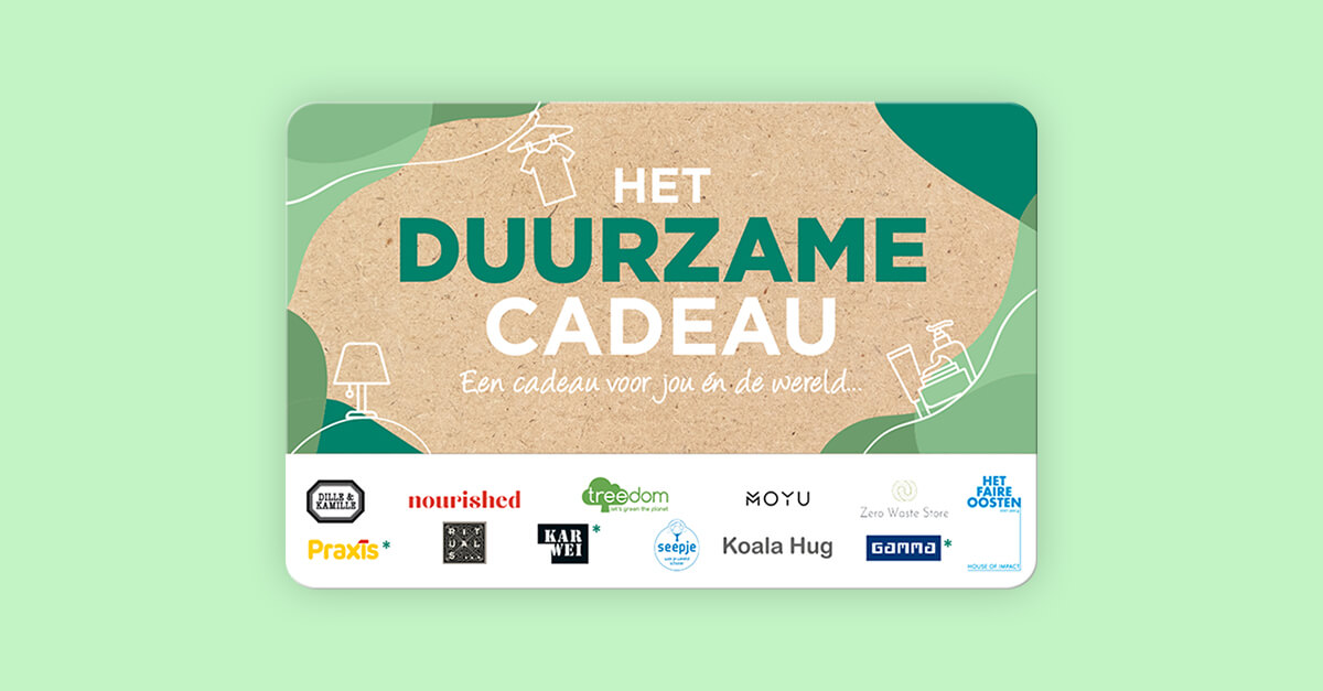 Het Duurzame Cadeau, bestel ‘m nu! | Cadeaubon.nl