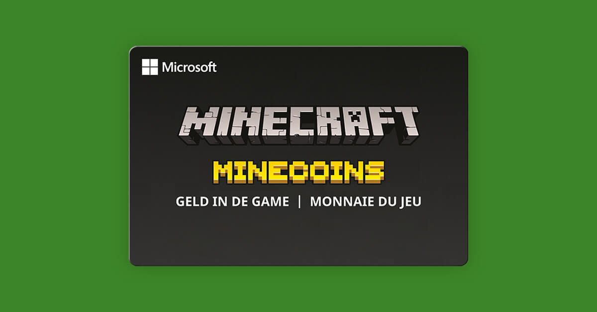 Minecraft Cadeaukaart €19,99 | cadeaubon.nl