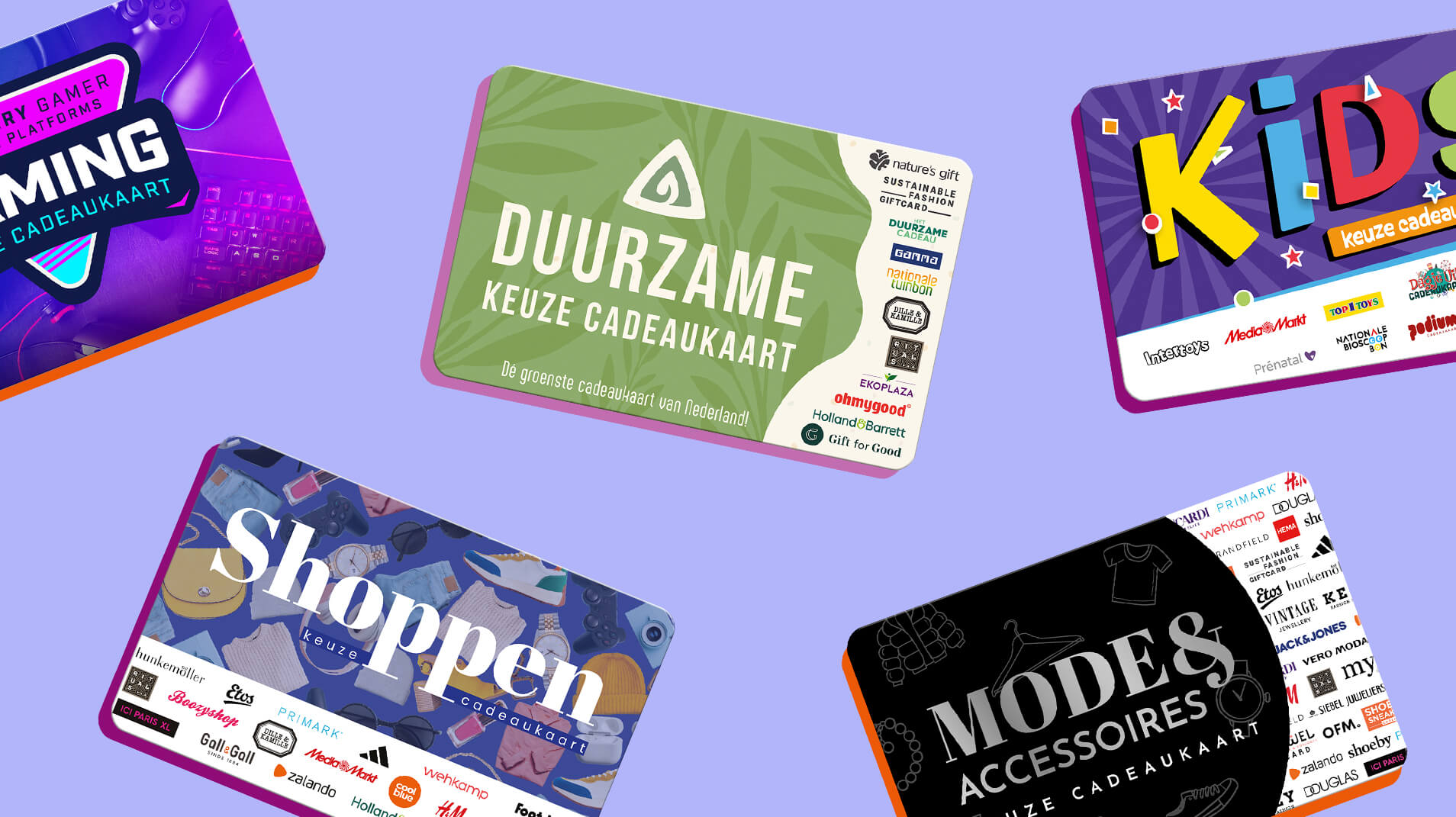 Altijd de perfect passende Keuze Cadeaukaart bij cadeaubon.nl!