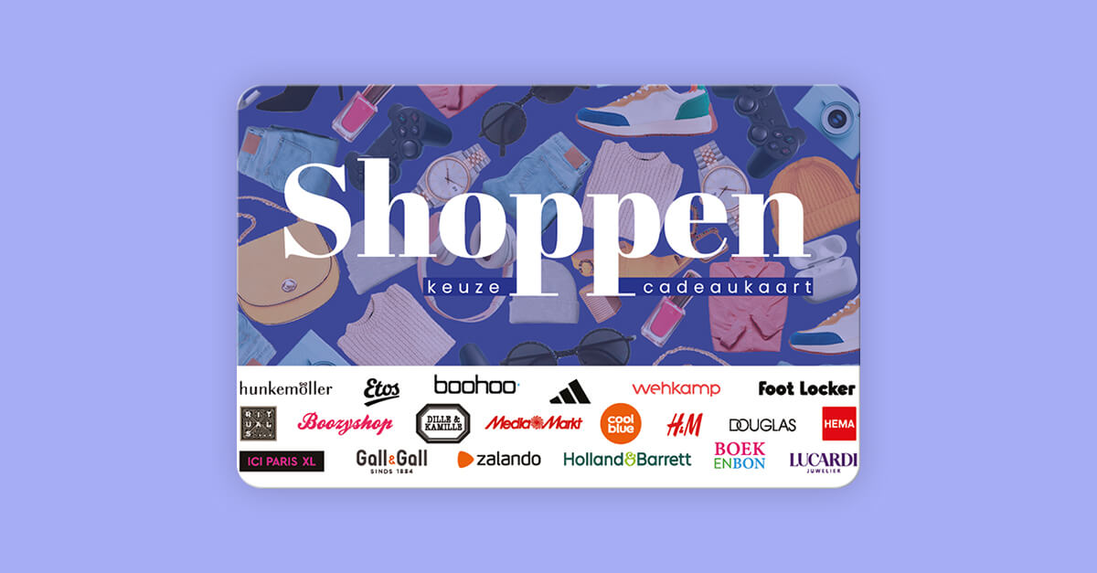 Bestel nu de Shoppen Keuze Cadeaukaart op cadeaubon.nl!