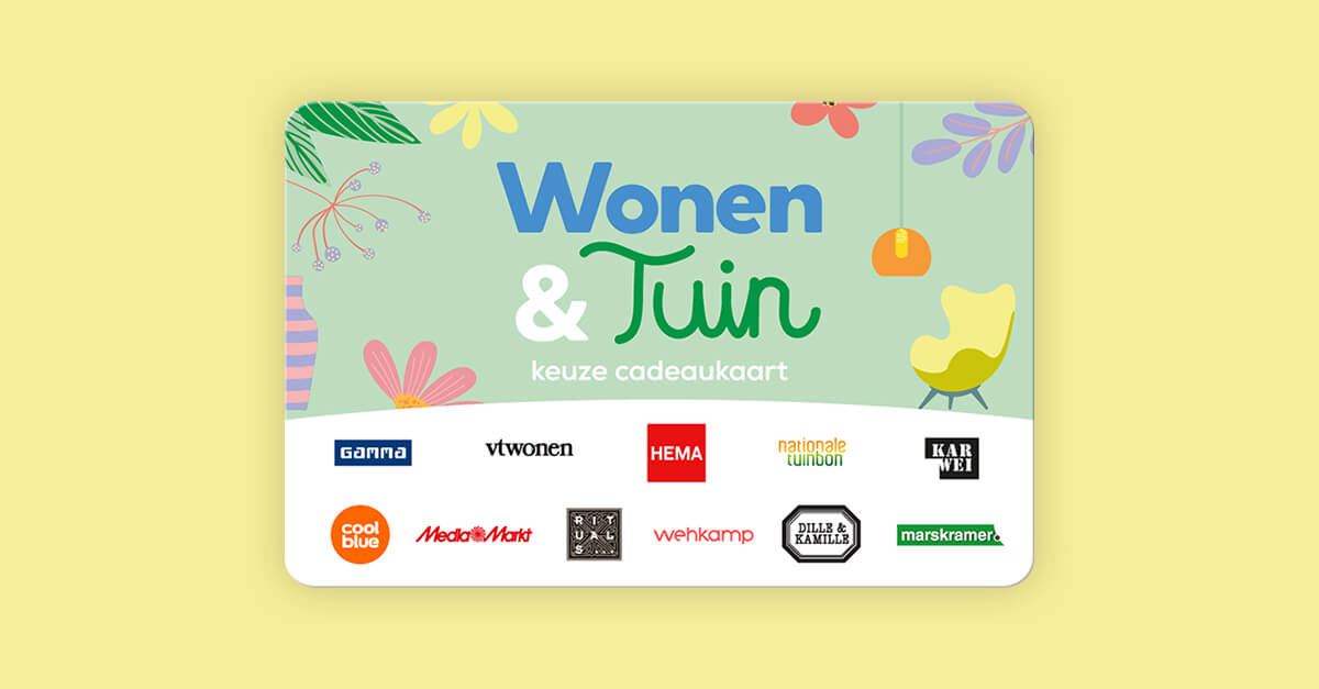 Bestel nu de Wonen & Tuin Keuze Cadeaukaart op cadeaubon.nl!