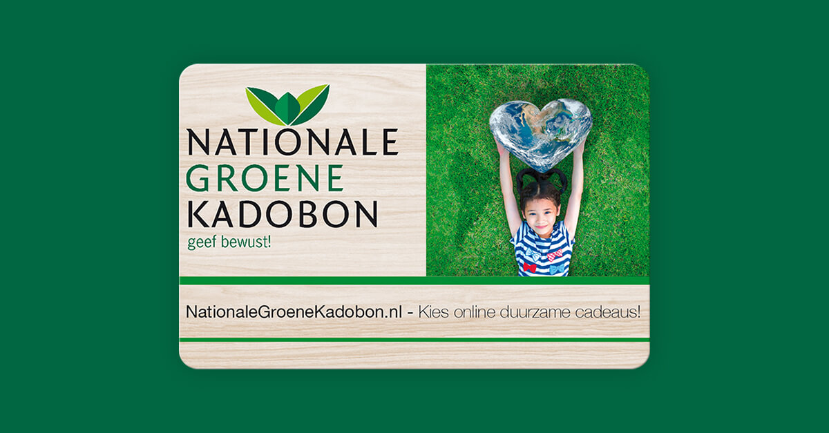 Nationale Groene Kadobon, bestel ‘m nu bij cadeaubon.nl