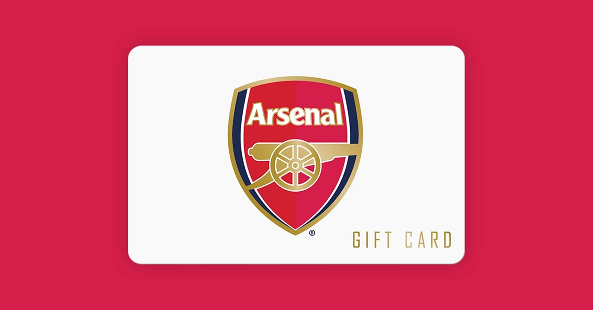 Arsenal Giftcard bestel ‘m nu bij cadeaubon.nl